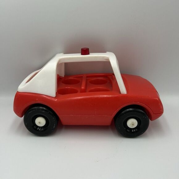 Toys | Vtg 198s Little Tikes Toddle Tots Rescue Police Fire Chief Car ...